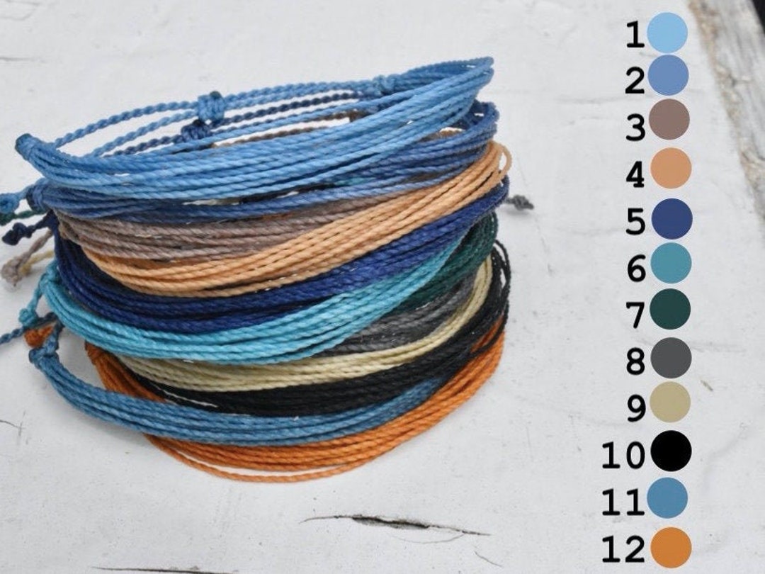 Basic Collection Stackable String Bracelet Waxed Cord - Etsy