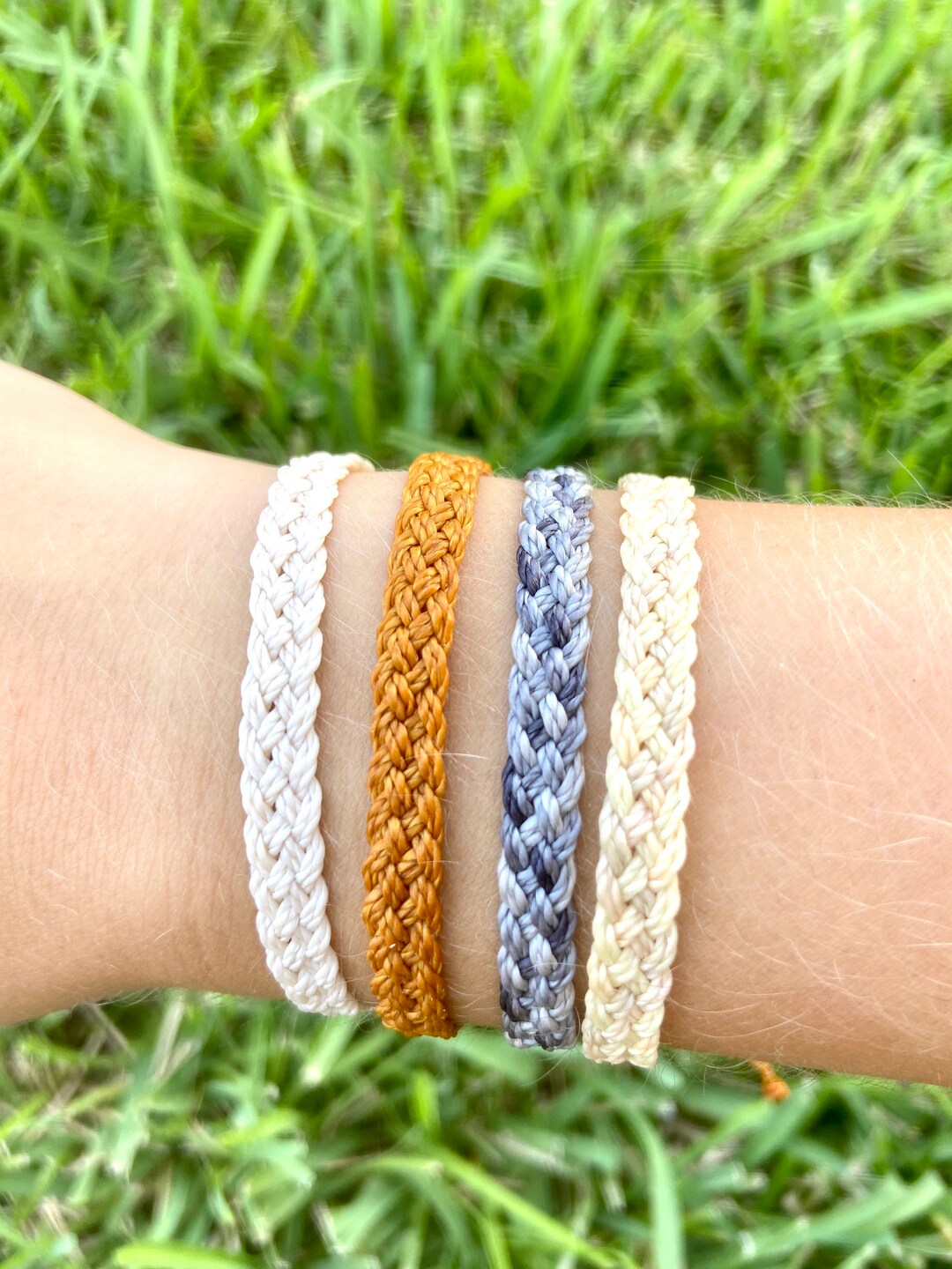 Five Strand Braided Wax Cord Waterproof String Friendship Bracelet ...