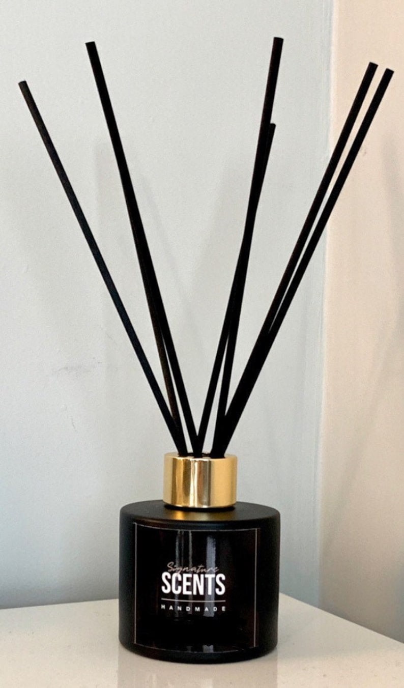 Black Orchid Reed Diffuser 100ml - Silver/gold Lid- Reed Sticks-home ...