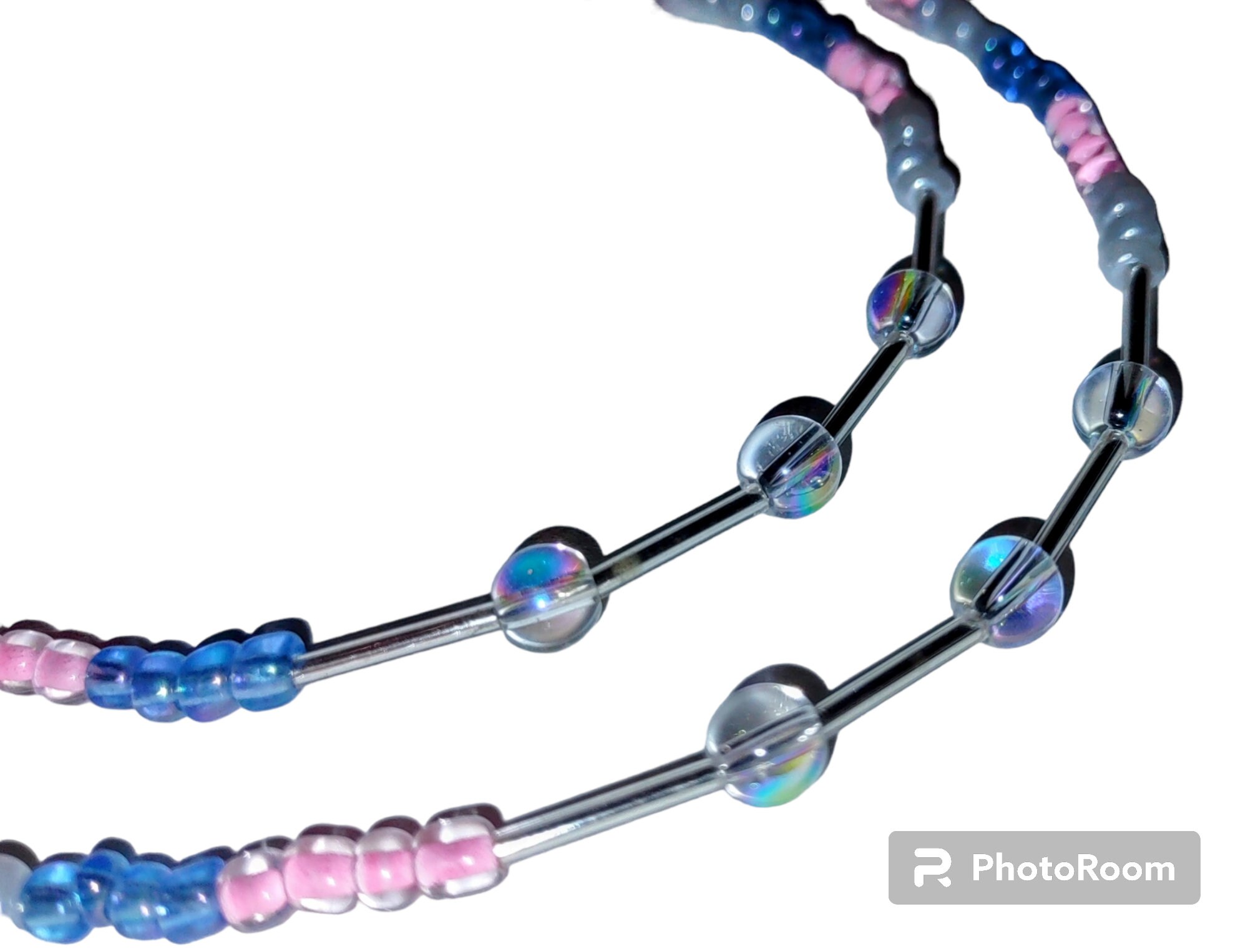 Opalescent Trans Pride Flag Pattern Glasses Chain - Etsy
