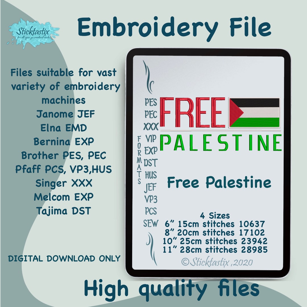 Palestine Embroidery Design Machine Embroidery Free Flag Falasteen 4 ...