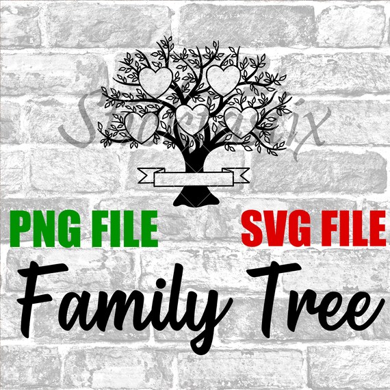 Family Tree PNG SVG Digital Download Files digital Cut for - Etsy