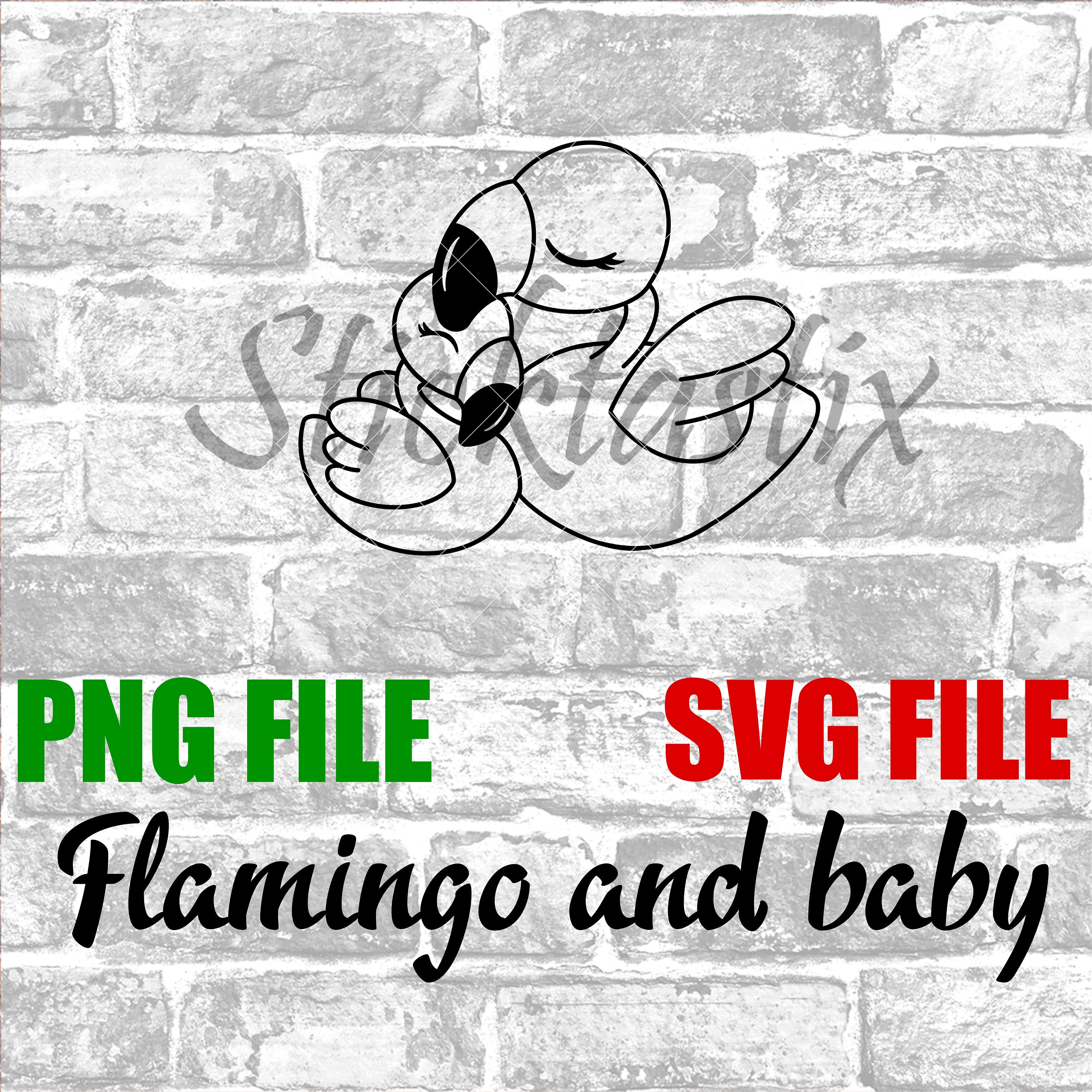 Flamingo Mama and Baby SVG VECTOR File Digital Download - Etsy