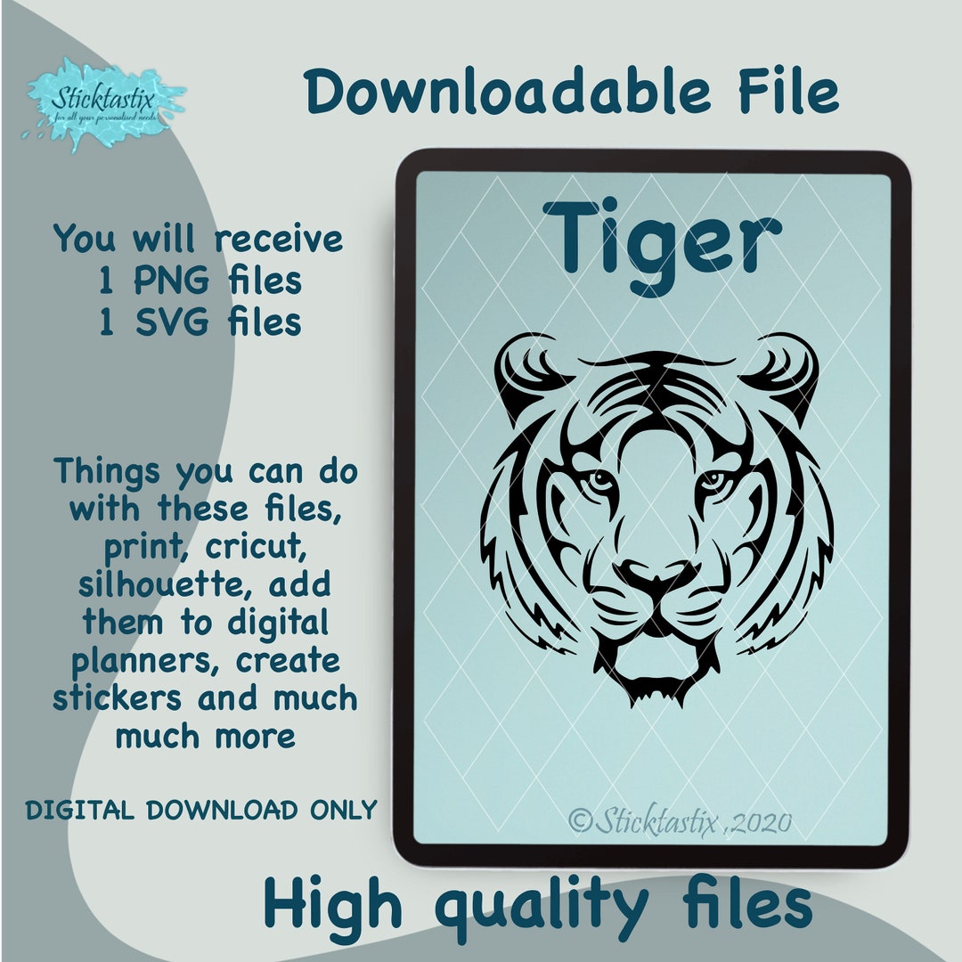 White Tiger Cub SVG/VECTOR File Digital Download, Digital Cut for ...