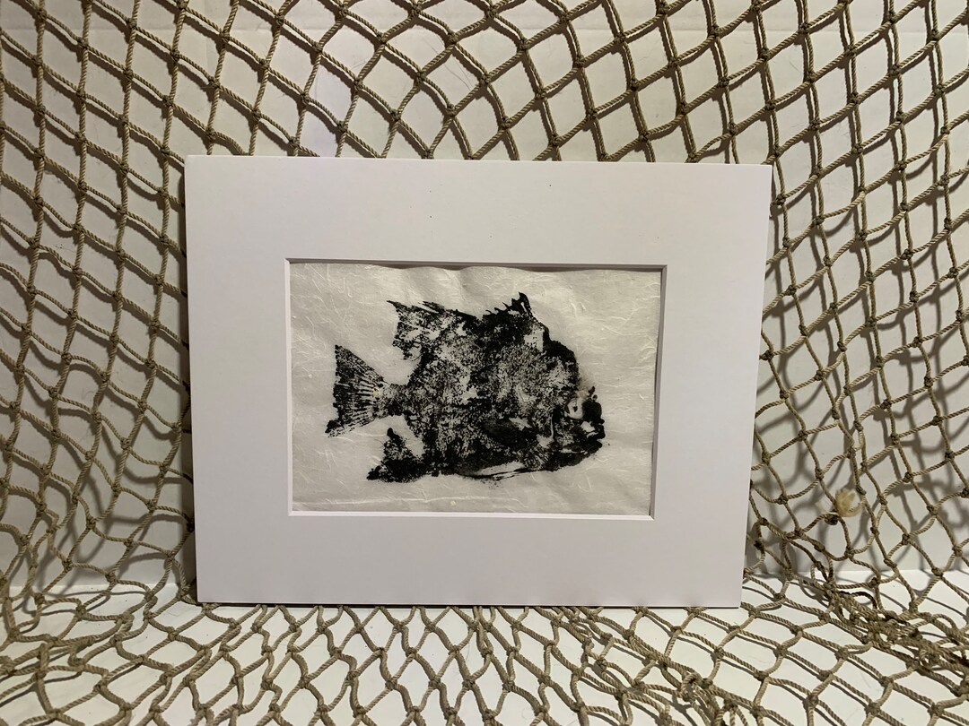 Spade Fish Gyotaku Original Art Work - Etsy