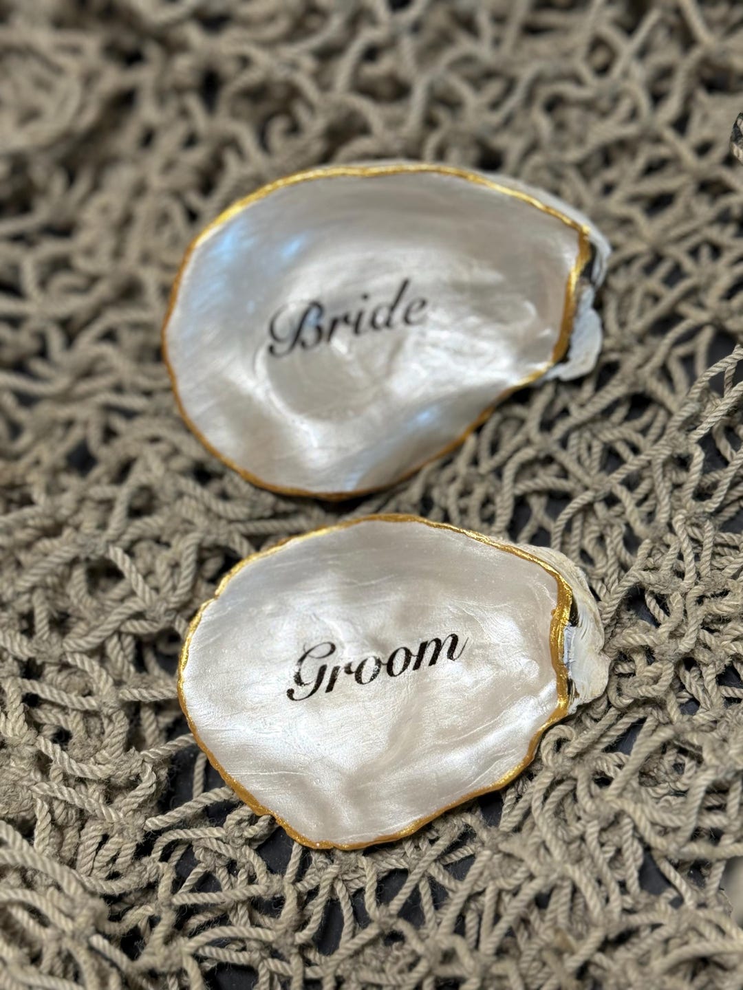 Bride & Grood Oyster Shell (sold as a Pair) - Etsy