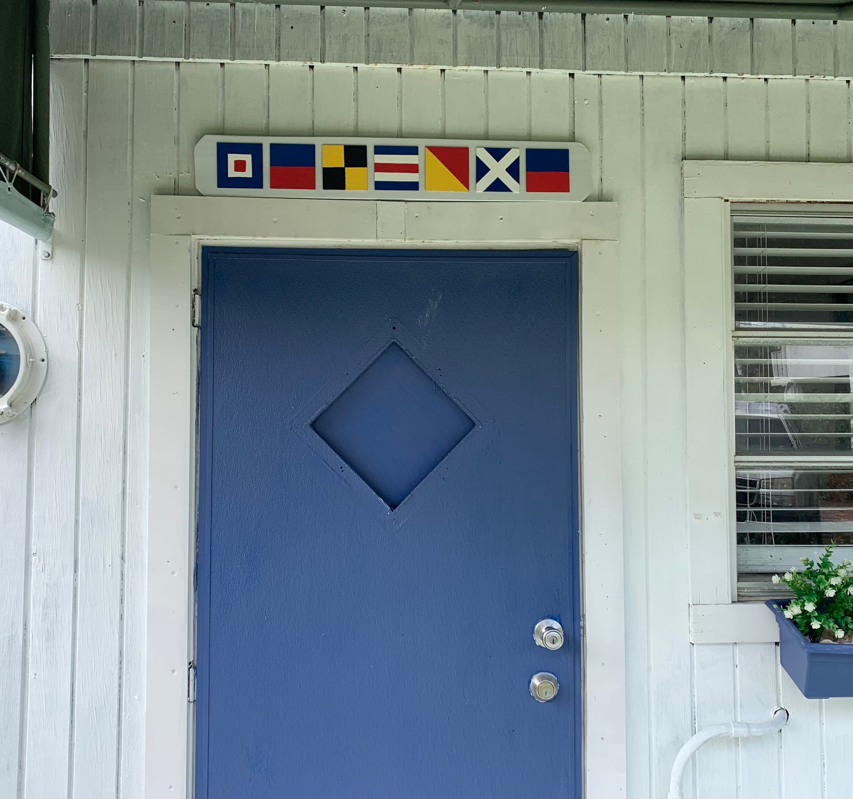 WELCOME Nautical Flag Sign - Etsy