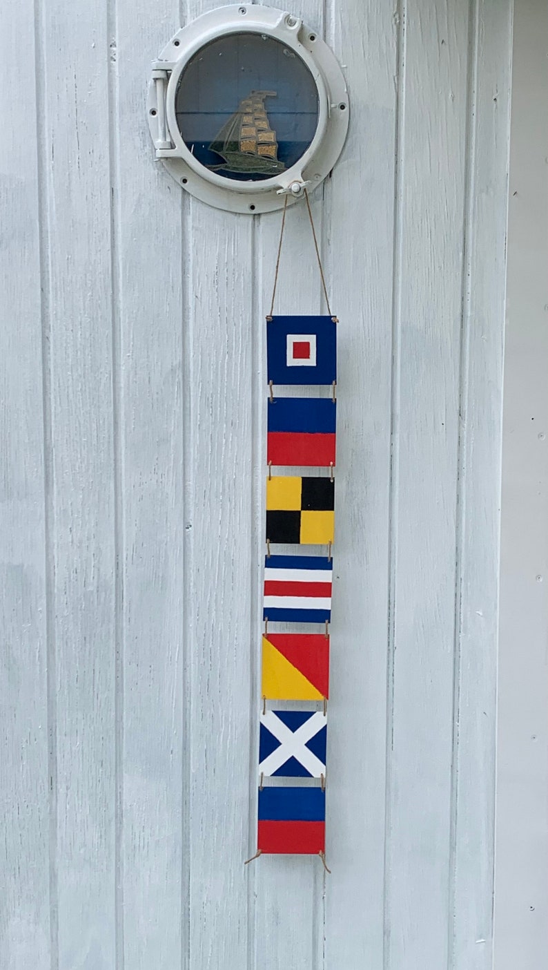 WELCOME Nautical Flag Sign. (can Be Customized) - Etsy