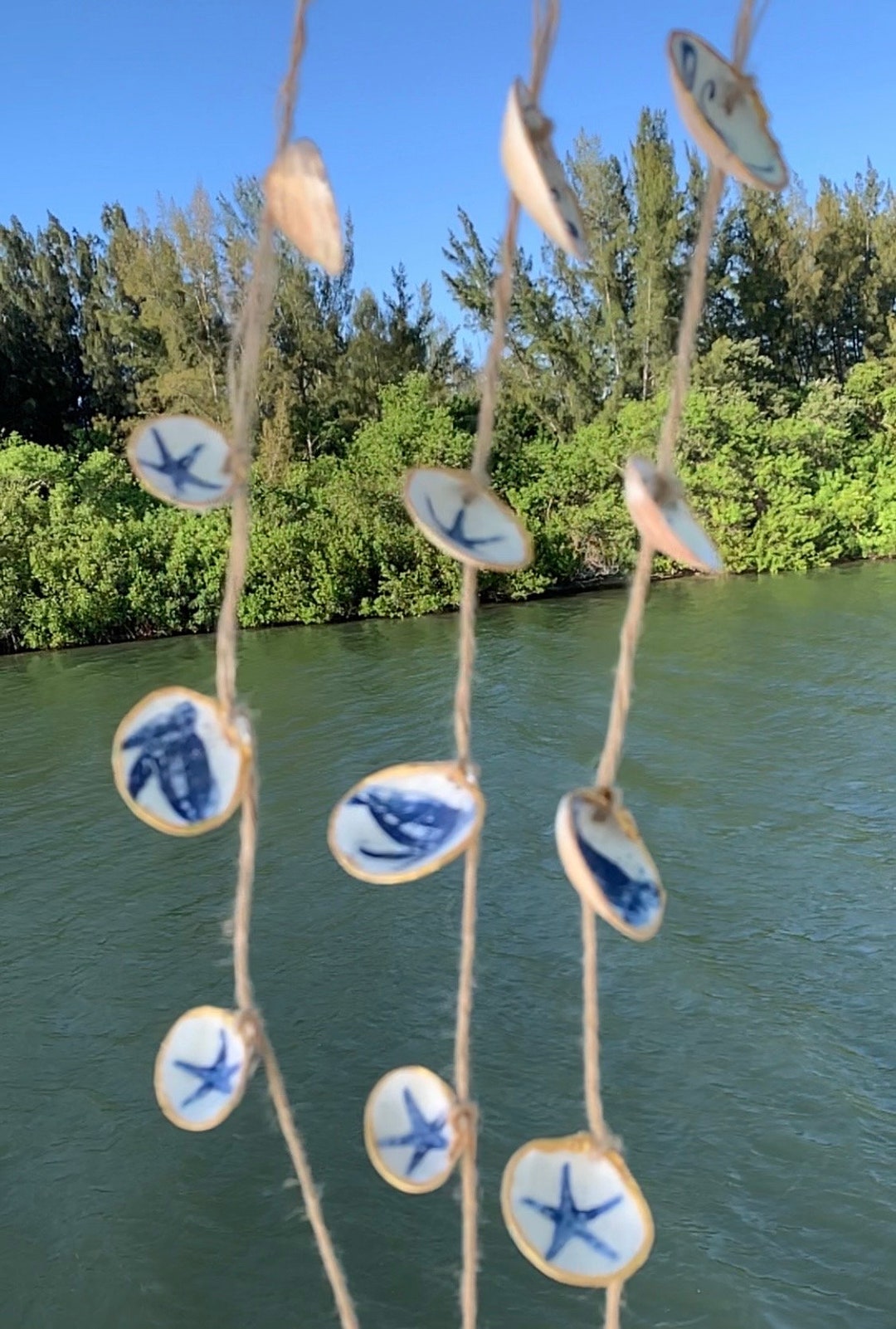 Driftwood & Clam Shell Wind Chime (turtles,octopus,starfish) - Etsy