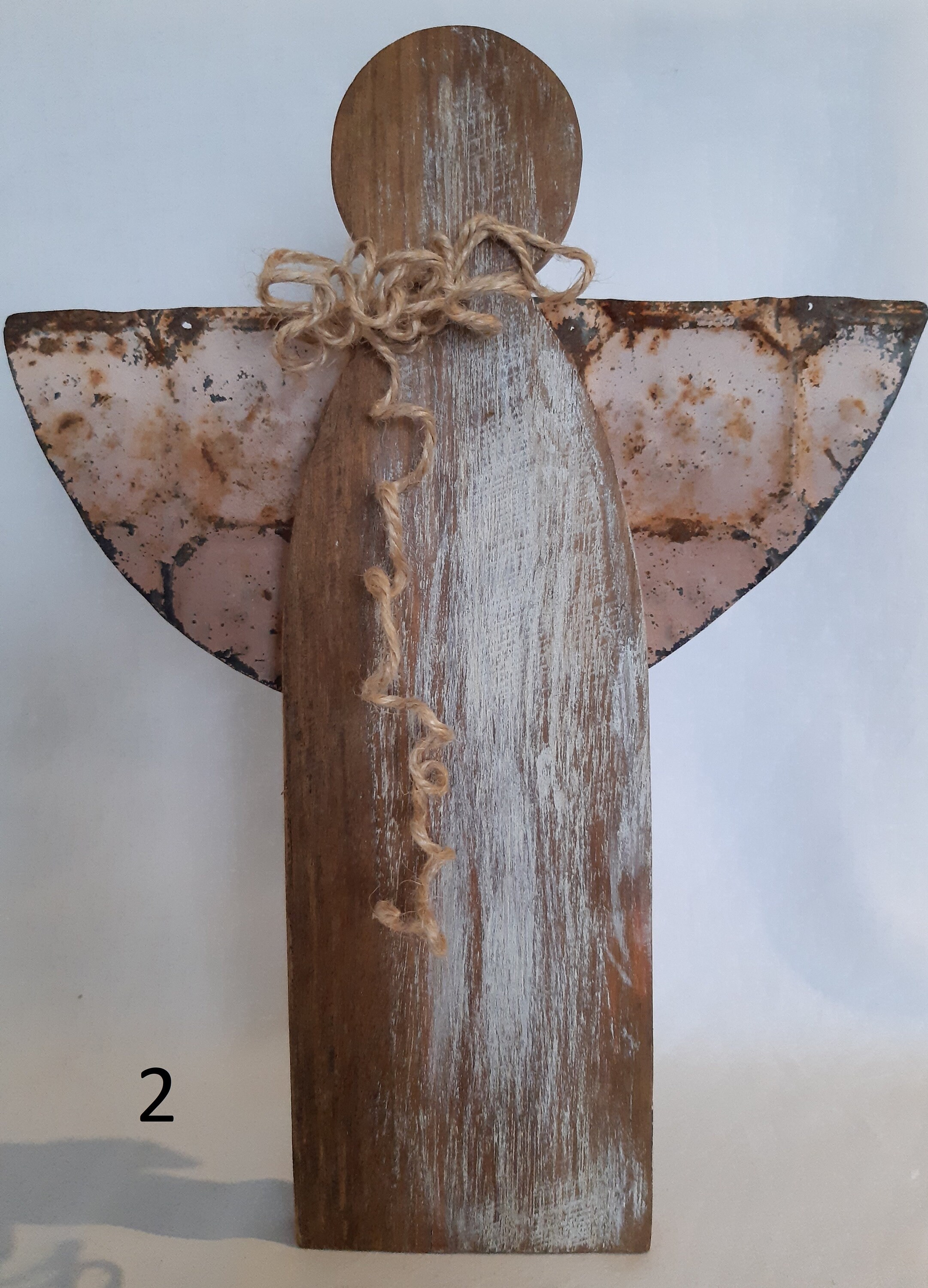 Handmade Reclaimed Timber and Pressed Tin Angels | Etsy Australia