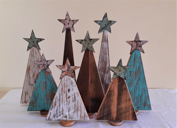 Rustic Reclaimed Timber Christmas Trees - Etsy Australia