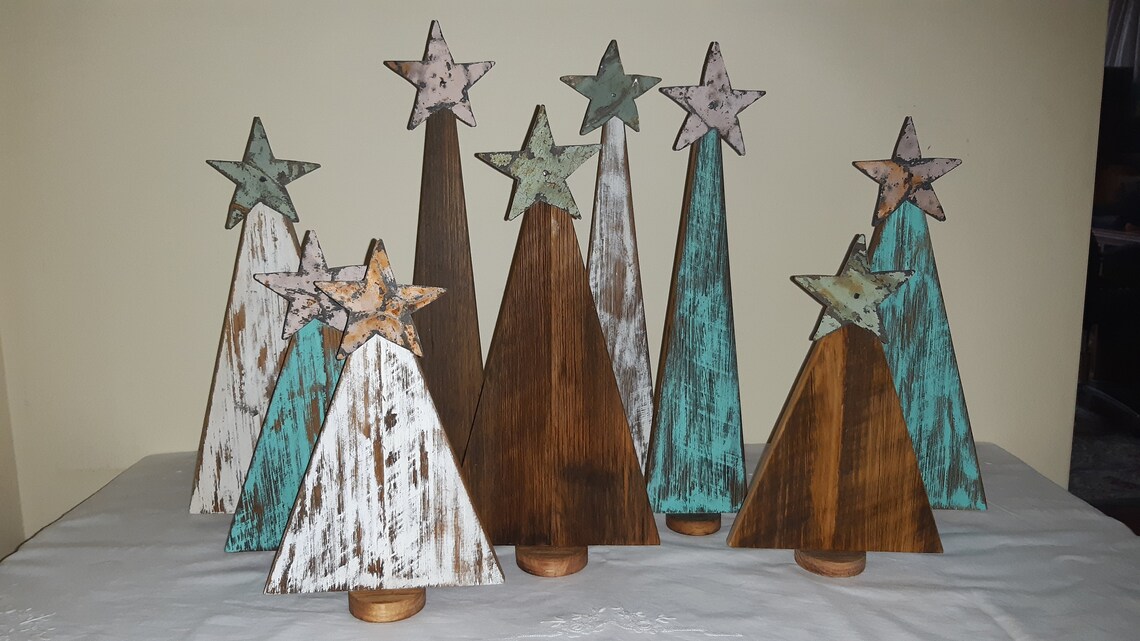 Rustic Reclaimed Timber Christmas Trees - Etsy Australia