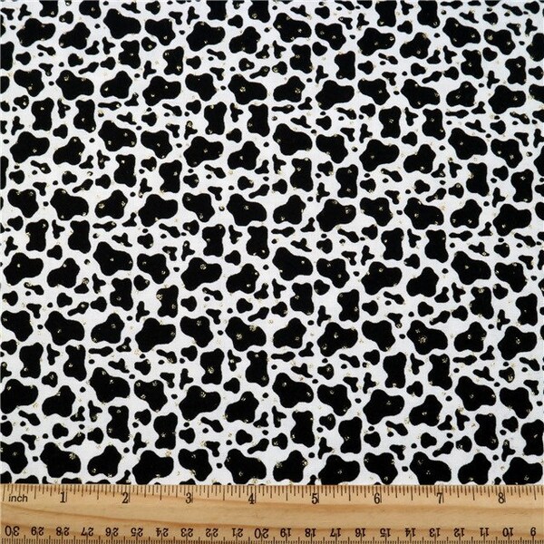 Cow Print Fabric - Etsy