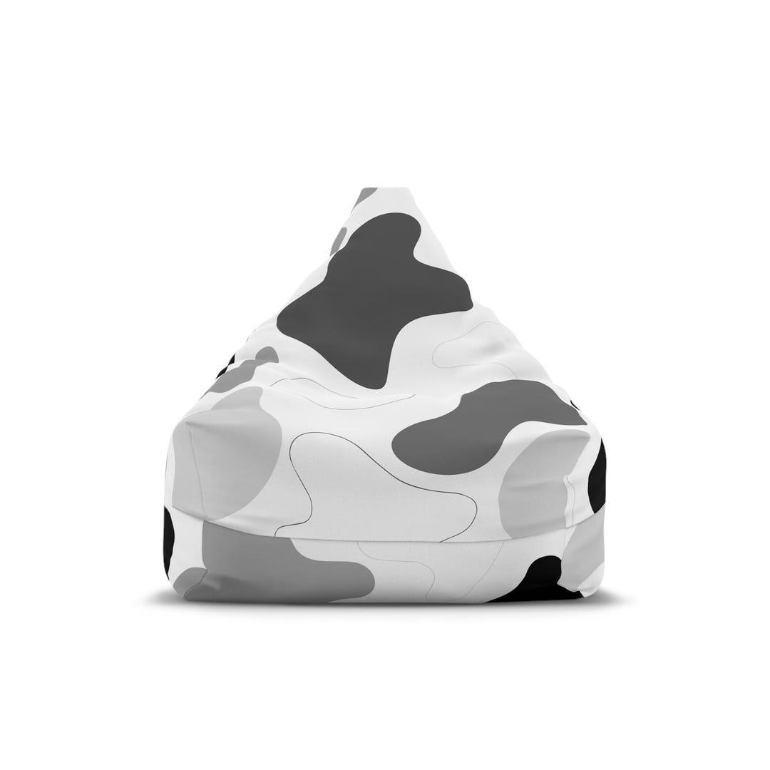 Black Camouflage, Cow Print, Splatter Home Decor Gift Idea Bean Bag ...