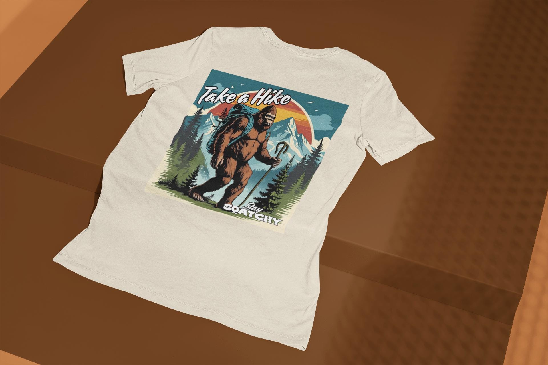 Bigfoot Hiking PNG: Vintage Sasquatch Design (digital Download - Etsy