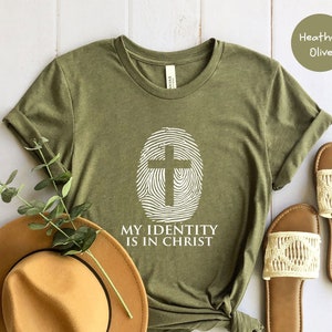 My Identity is in Christ Shirt: Christian Religious Tee - Etsy