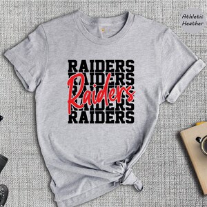 Raiders Written Team Mascot Shirt, Raiders Team Shirt, Raiders Team ...