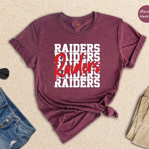 Raiders Written Team Mascot Shirt, Raiders Team Shirt, Raiders Team ...