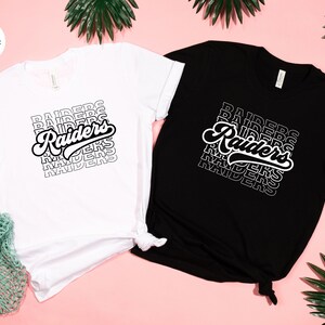 Team Mascot Shirt Raiders Team Shirt Raiders Team Spirit - Etsy