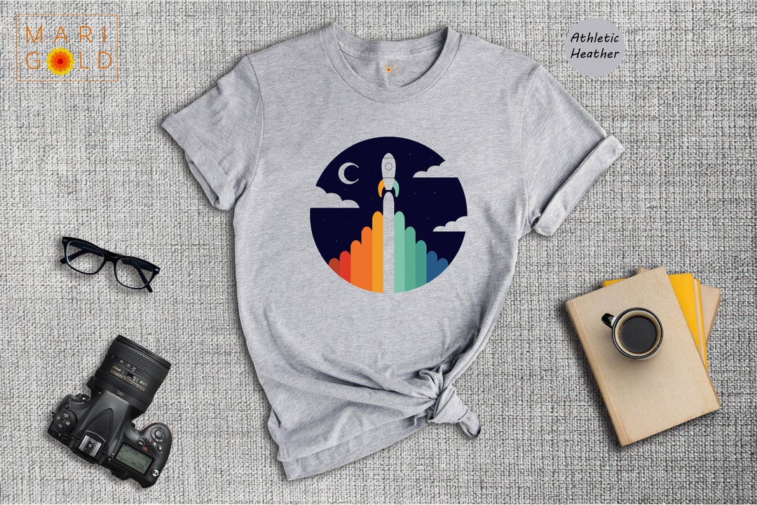 Retro Space Shirt , Rocket Tshirt,outer Space,space Shirt, Outer Space ...