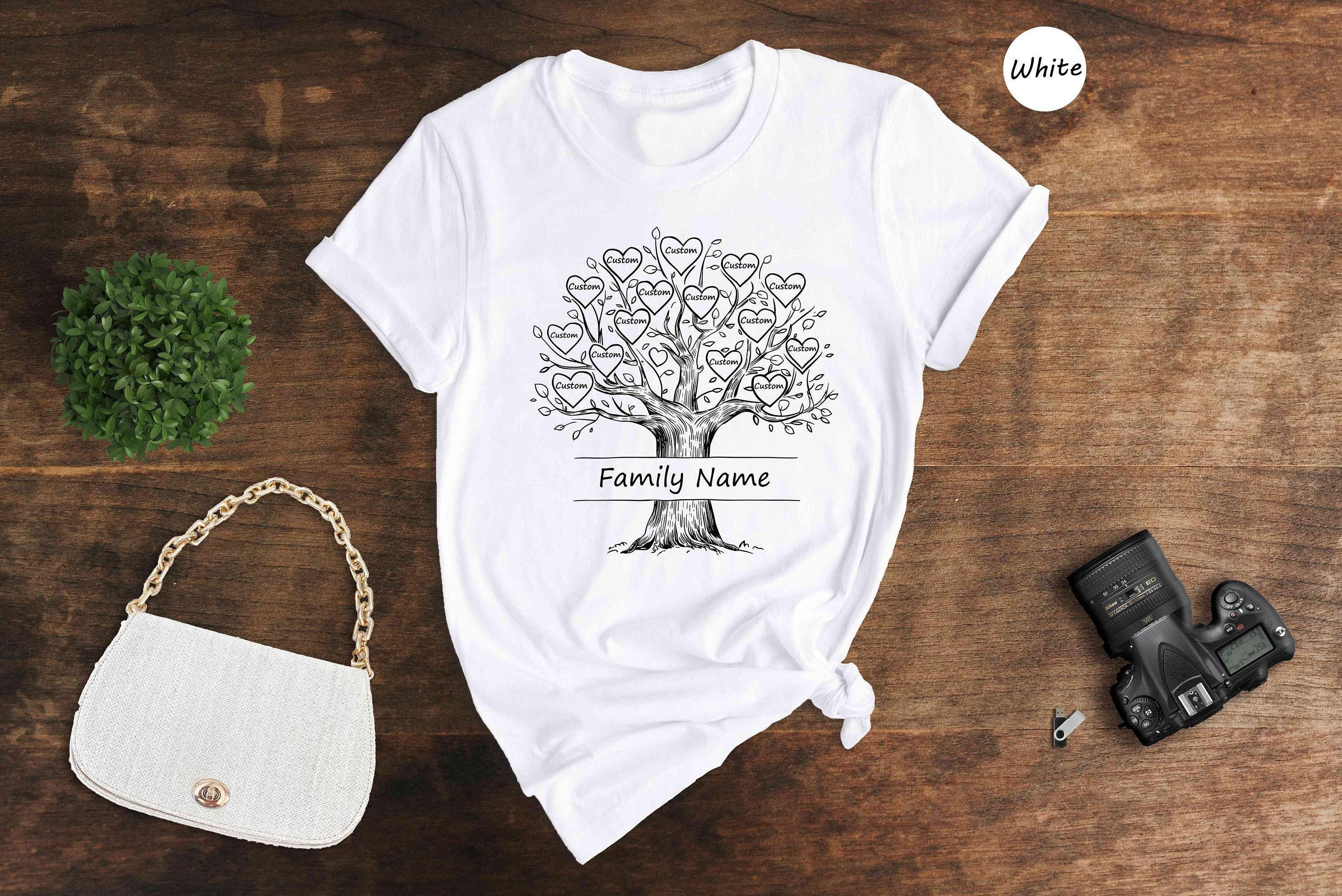 Custom Family Tree Shirt: Personalized Reunion Gifts - Etsy