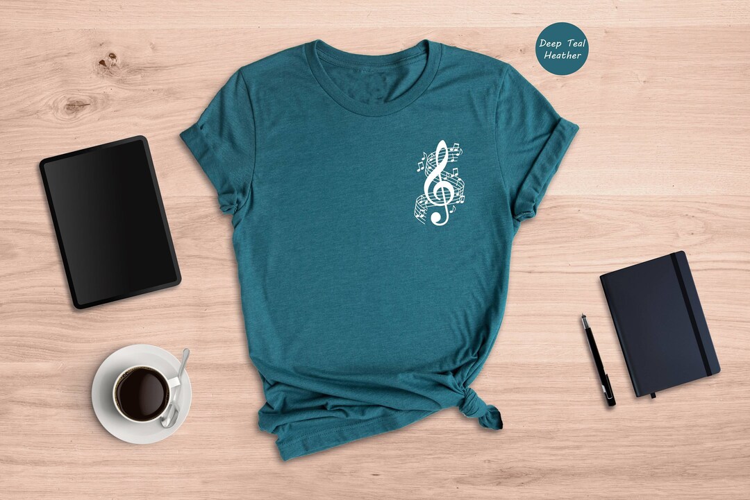 Fancy Treble Clef Music Shirt, Music Teacher Shirt, Musician Gifts ...