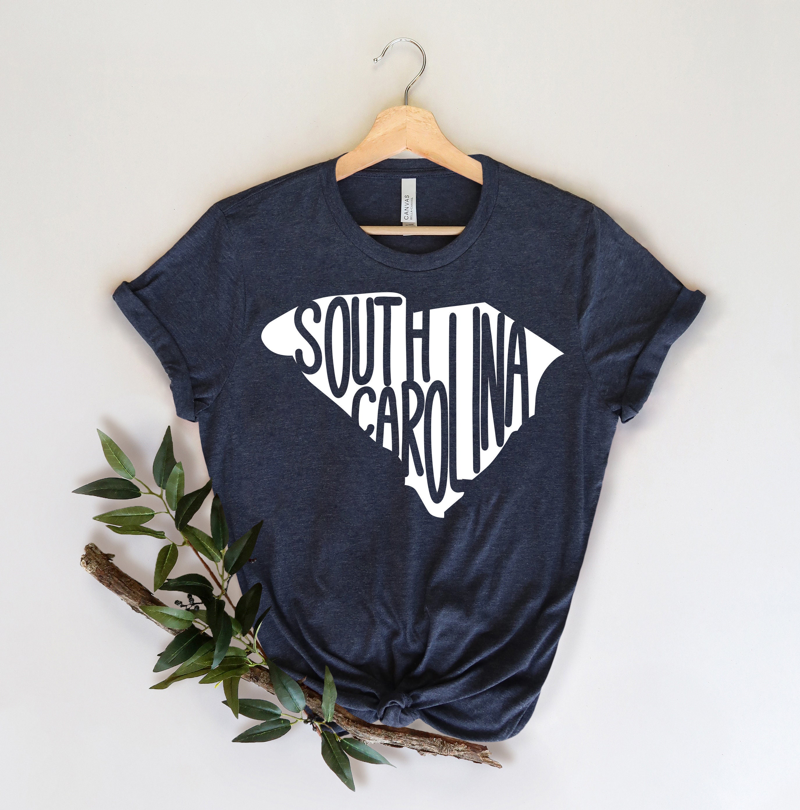 South Carolina State Shirts South Carolina State Map Shirt | Etsy