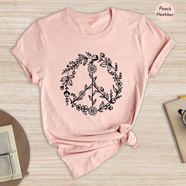 Peace Sign Oversized Shirt - Etsy