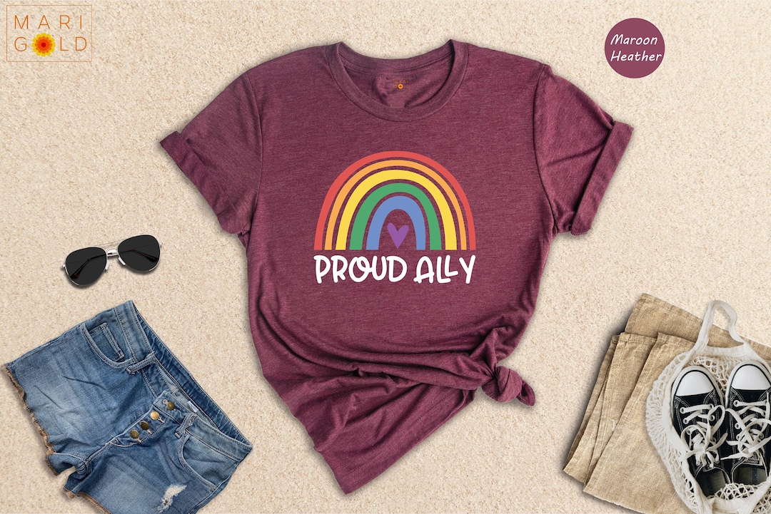 Proud Ally Shirt, Pride Month Shirt, Pride Shirt, Lgbt Shirt, Lgbtq ...