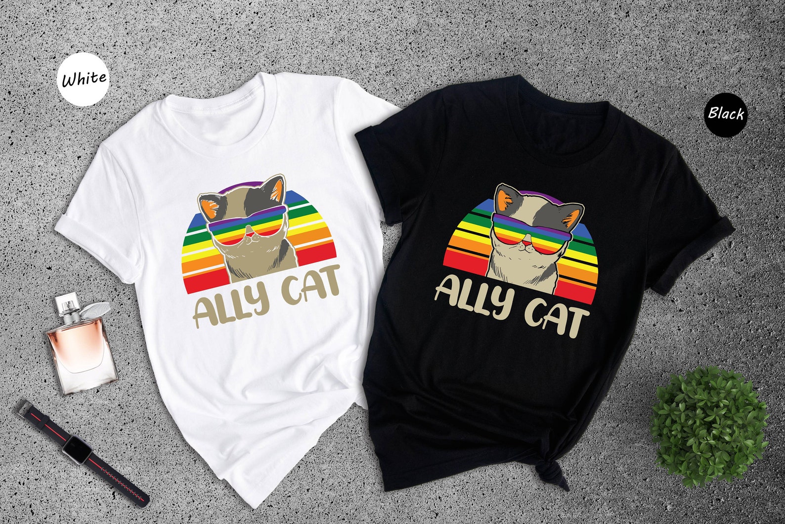 LGBT Ally Cat Shirt, Lgbt Ally Shirt, Lgbtq Support Tee, Ally Cat Shirt ...