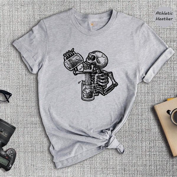 Skeleton Alcohol Shirt - Etsy Canada