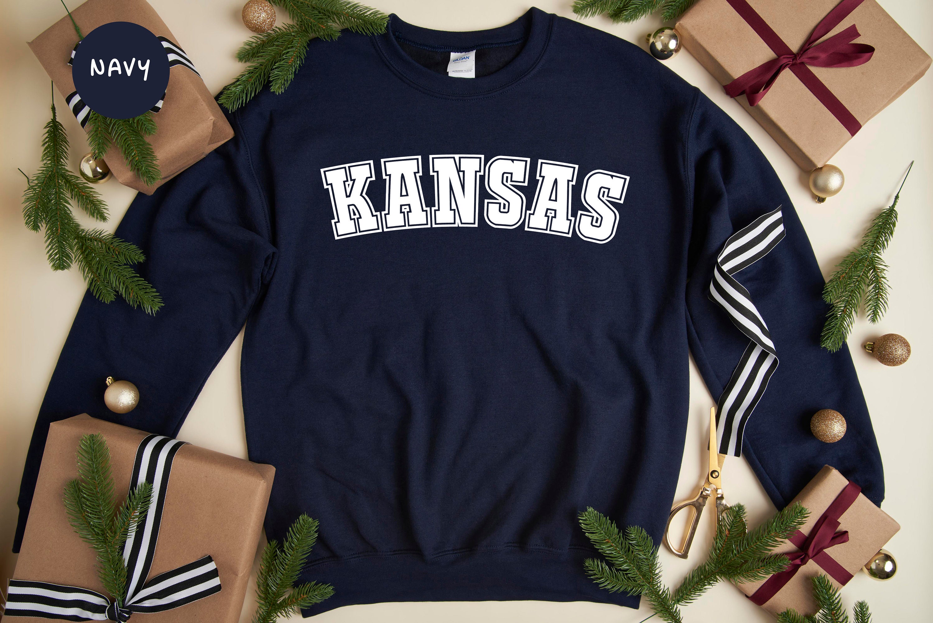 Kansas Sweatshirt Kansas Kansas Sweater Kansas Gift Kansas - Etsy.de