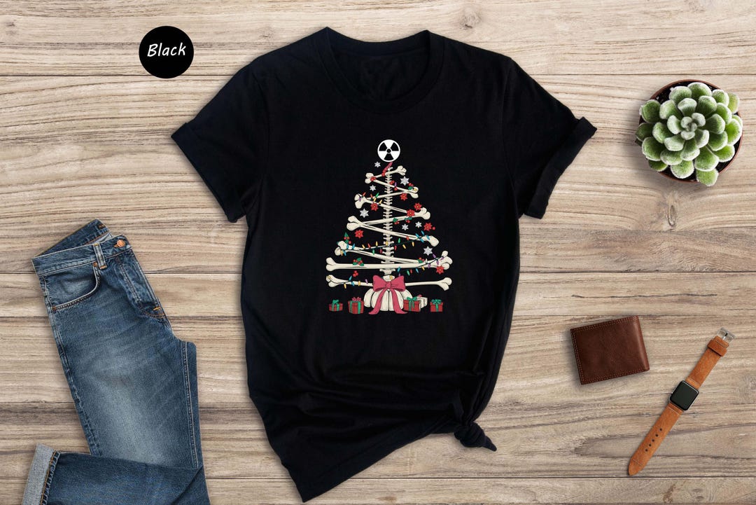 Radiology Christmas Shirt: Skeleton Tree X-ray Tech Gift - Etsy