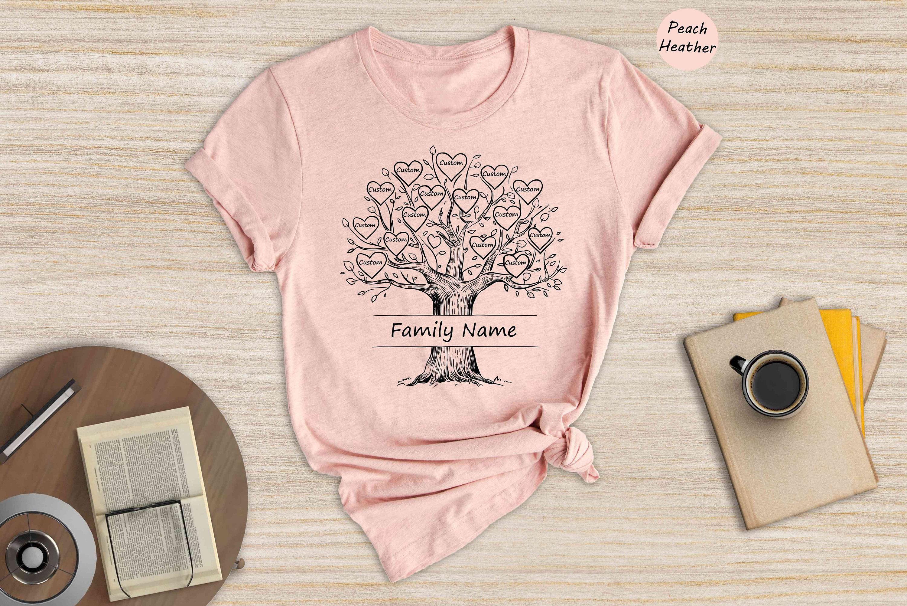 Custom Family Tree Shirt: Personalized Reunion Gifts - Etsy