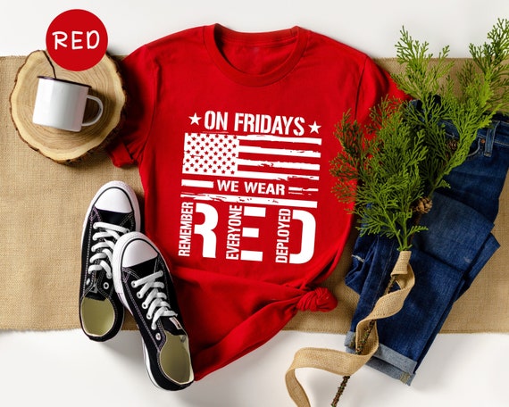 On Friday We Wear Red Shirt We Wear Red Remember Everyone - Etsy