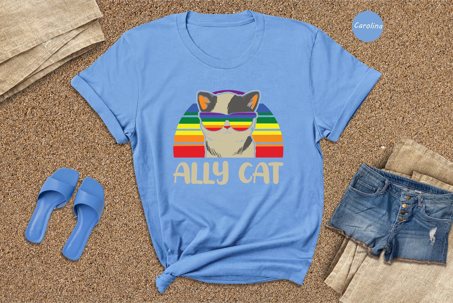 LGBT Ally Cat Shirt, Lgbt Ally Shirt, Lgbtq Support Tee, Ally Cat Shirt ...