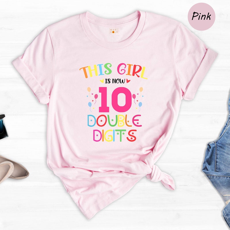10 Birthday Shirt Girl - Etsy