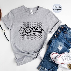 Team Mascot Shirt Raiders Team Shirt Raiders Team Spirit - Etsy