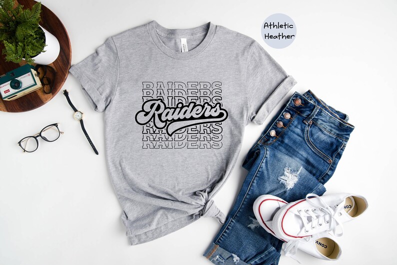 Team Mascot Shirt Raiders Team Shirt Raiders Team Spirit - Etsy