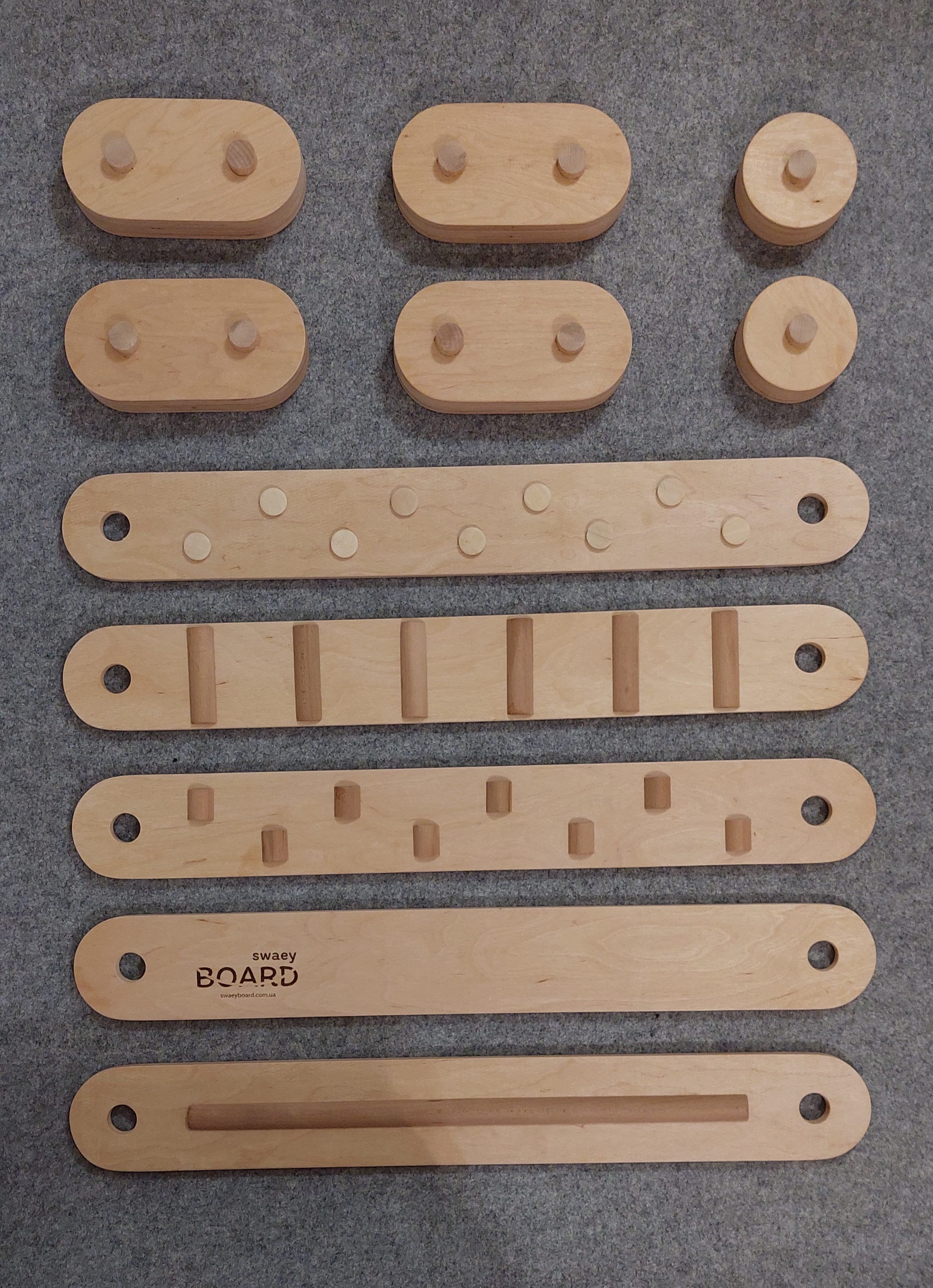 Double-sided Balance Beam Set Wooden Balance Board, Montessori Balance ...