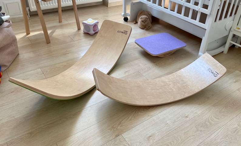 Rockerboard Balanceboard Swaeyboard Wooden Rocker Board Kids - Etsy
