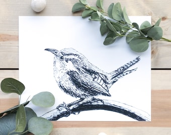 Pen and Ink Birds - Etsy