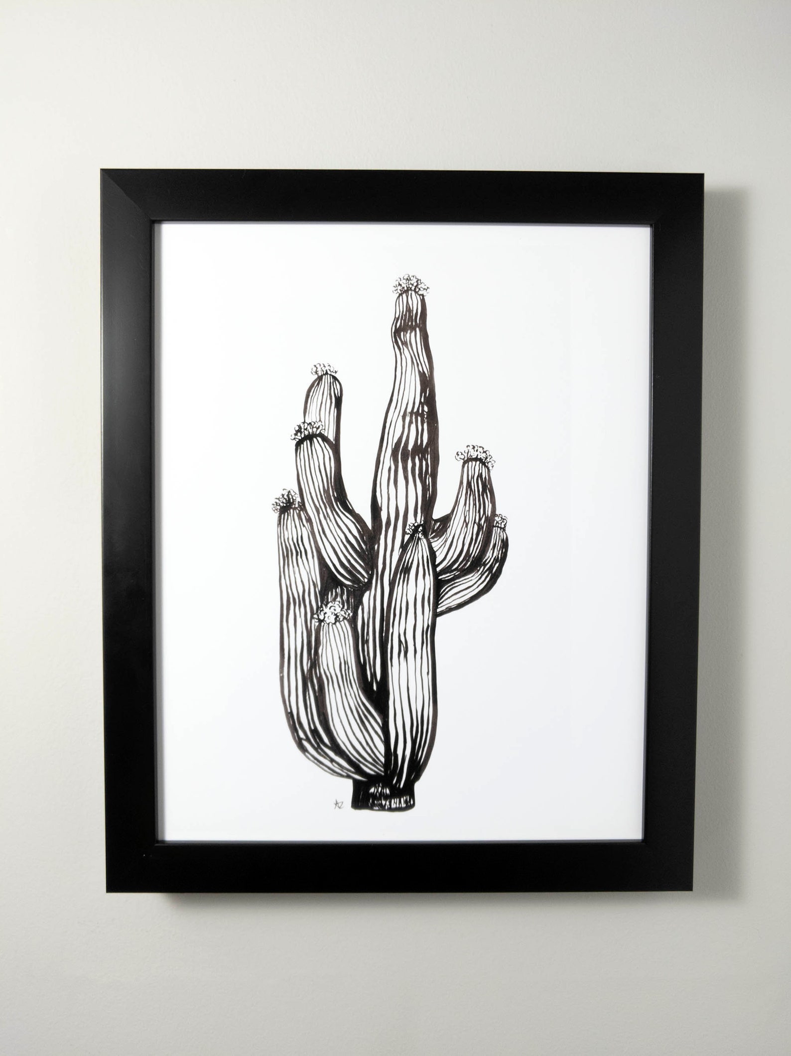 Saguaro Cactus, 8"x10" Pen & Ink Print - Etsy