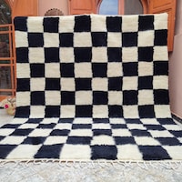 Checkered Rug - Etsy