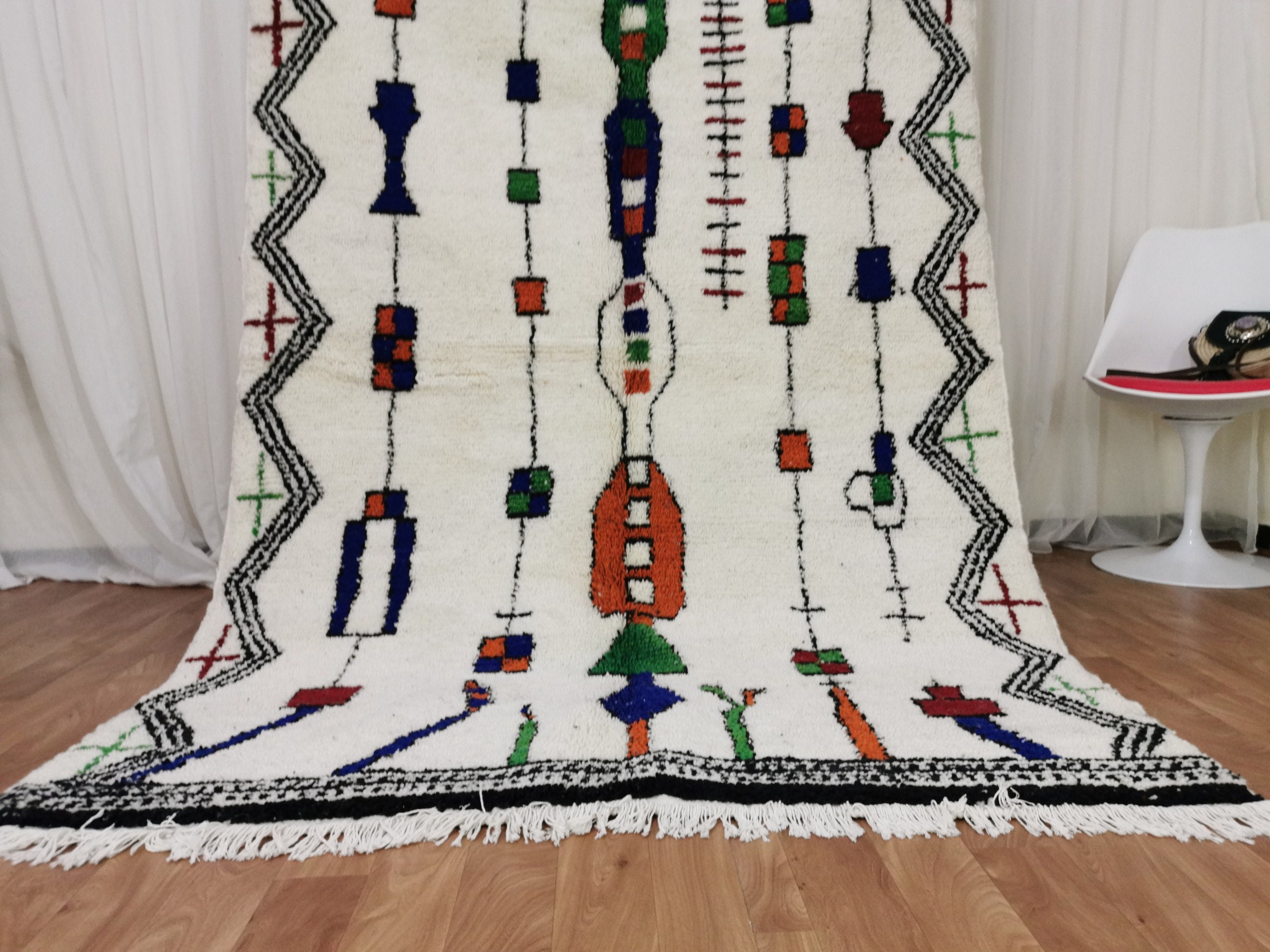 8x5 feet azilal rug authentic handmade moroccan berber | Etsy