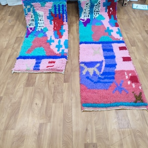 AMAZING CUSTOM RUNNER, Moroccan Handmade Runner Rug, Sheep Wool Rug ...