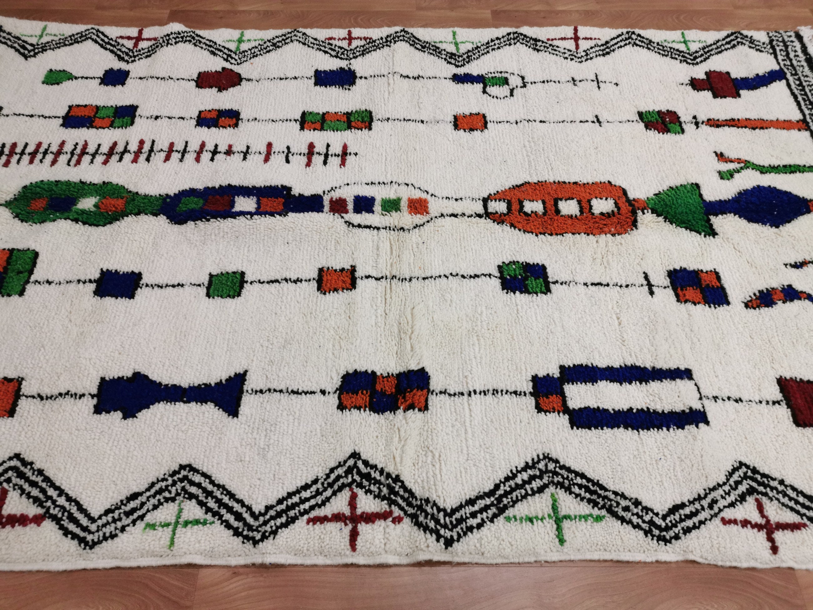 8x5 feet azilal rug authentic handmade moroccan berber | Etsy