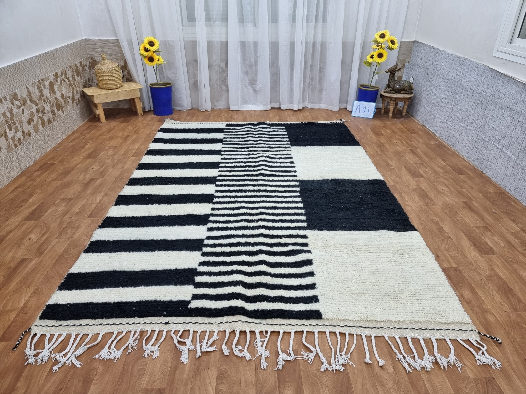 Large Moroccan Rug moroccan Checkered Rug Moroccan | Etsy