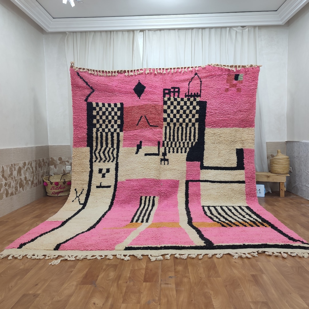 Custom Fabulous Boujad Rug, Authentic Moroccan Rug, Azilal Rug ...