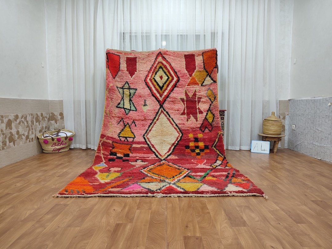 Custom Fabulous Boujad Rug, Authentic Moroccan Rug, Azilal Rug ...